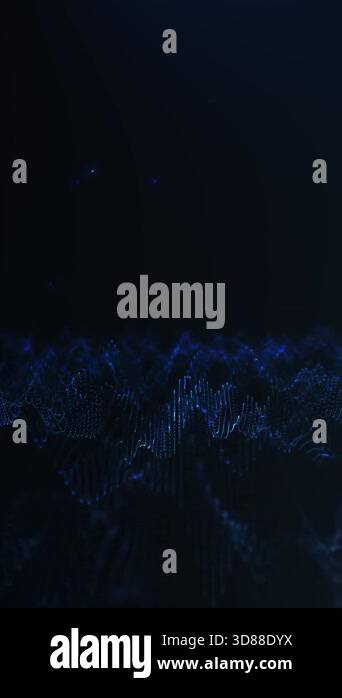 Vertical seamless 4K 60FPS digital frequency waves for mobile motion ...