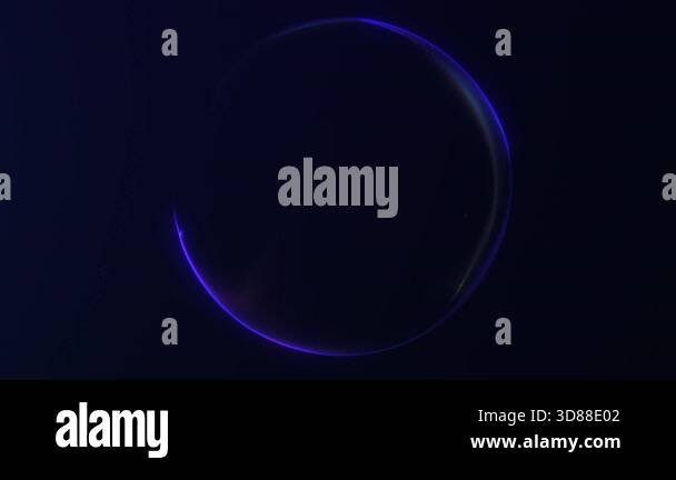 Glowing minimal orb with smooth gradient light in 4K 60FPS loop ...