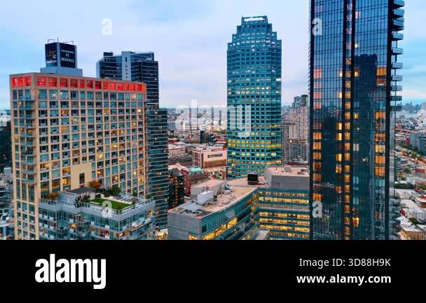 New York, USA, 28 August 2025: Modern glass high-rise architecture in ...
