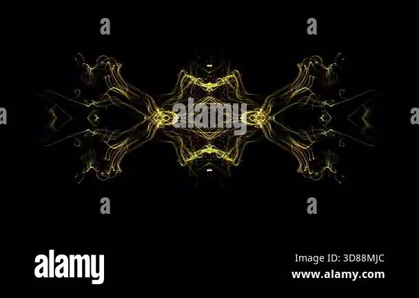 Abstract line ornament and particle background or overlay animation in ...