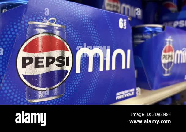 Pittsburgh, PA - Circa November 24 2025 - Pepsi Mini Logo Stock Video ...