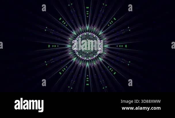 Dynamic seamless looping visual screensaver featuring vibrant col Stock ...