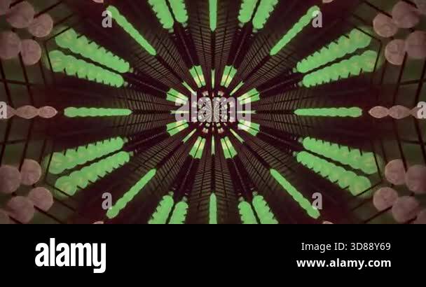 Tunnel visual loop creates dynamic patterns and immersive effects Stock ...