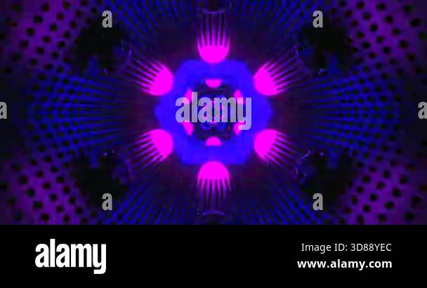 Tunnel video loop screensaver creates vibrant visual experience with ...