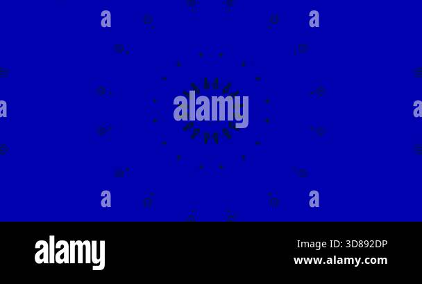 Abstract pattern featuring circular shapes and vibrant blue background ...