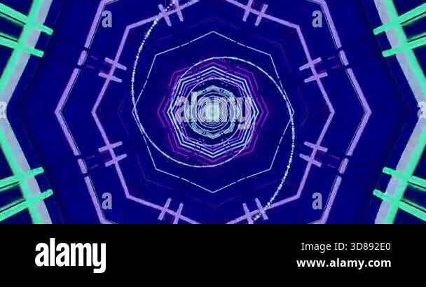 Experience a vibrant tunnel video vj loop screensaver that transforms ...