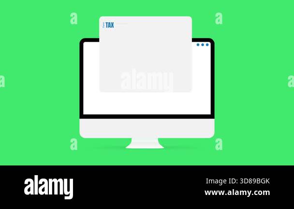 1042 online Tax forms concept appearing on the computer screen 4k ...