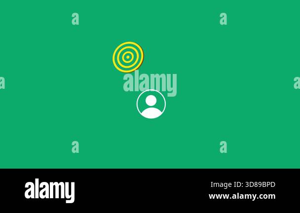 Business and team goal concept 4k animation with green screen for ...