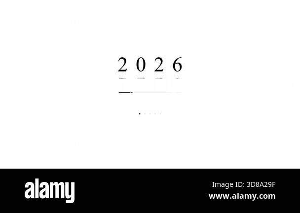 2026 Loading Animation Modern Progress Bar Countdown, Smooth Year ...