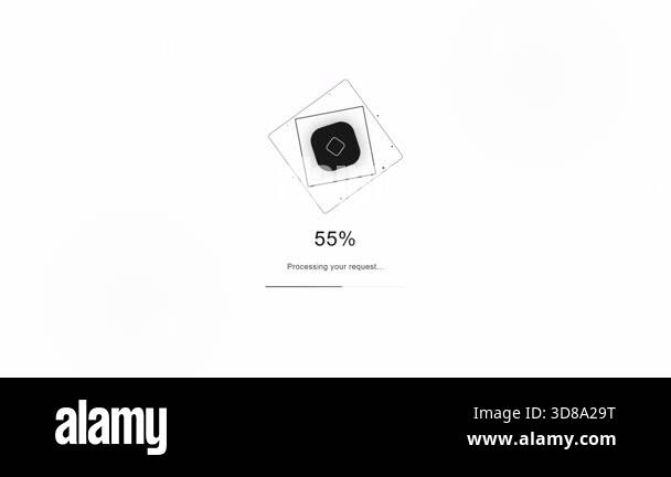 Futuristic System Loading UI Animation | Modern Tech Progress Bar ...