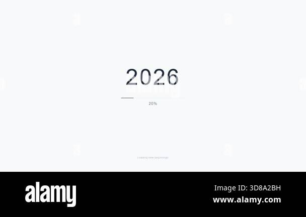 2026 Loading Animation Modern Progress Bar Countdown, Smooth Year ...
