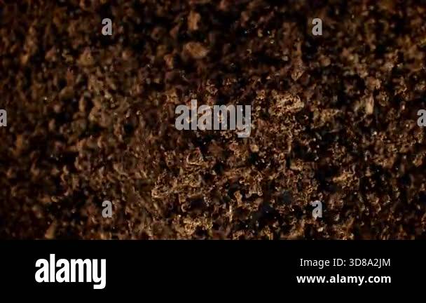 Super Slow Motion Shot of Exploding Soil Towards Camera at 1000fps ...