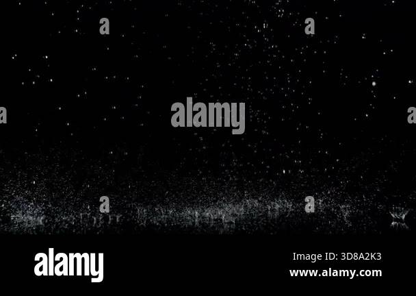 Super Slow Motion Shot of Real Raindrops Falling on a Surface, Isolated ...