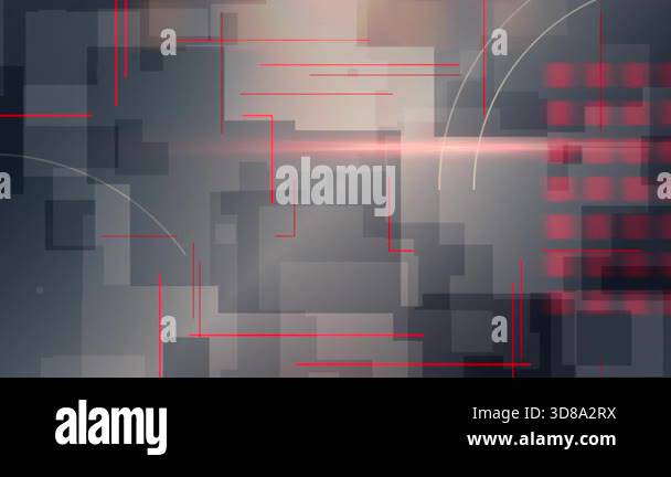 digital red grid overlay, abstract tech interface with glowing circuits ...