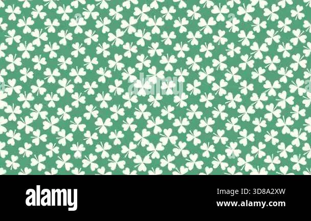 Green shamrock pattern on fabric Stock Videos & Footage - HD and 4K ...