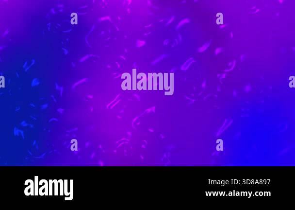 Hypnotic neon purple and blue loop with shimmering particles fluid ...