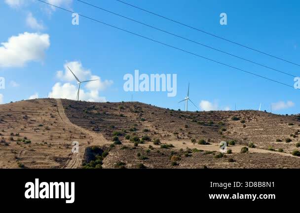 Alternative types of electricity generation, solar panels, wind power ...