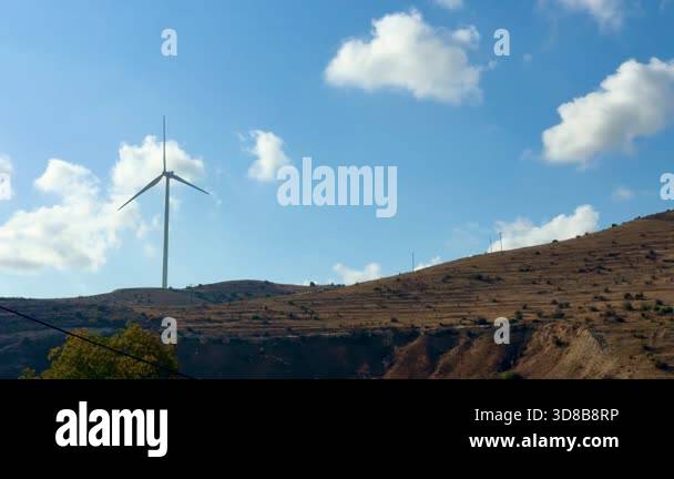 Alternative types of electricity generation, solar panels, wind power ...