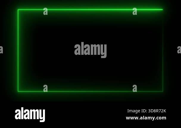 Rectangle glowing neon frame background animation, Glowing neon ...