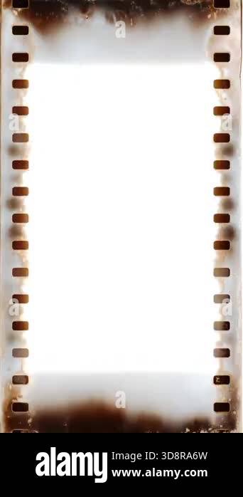Damaged celluloid film leader texture animation. High quality 4k ...