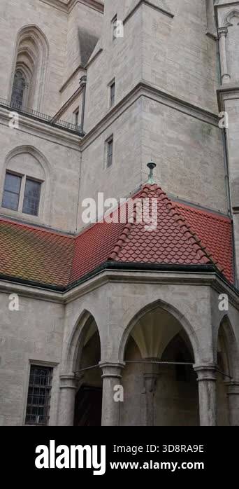 detailed historic building, gothic architecture with decorative ...
