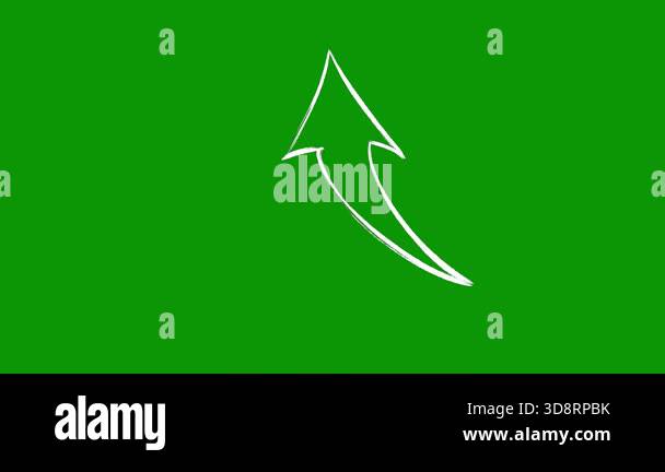 arrow icon vector. green logo icon Stock Video Footage - Alamy
