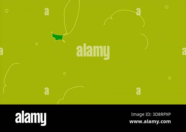 light green, yellow vector backdrop with clouds Stock Video Footage - Alamy