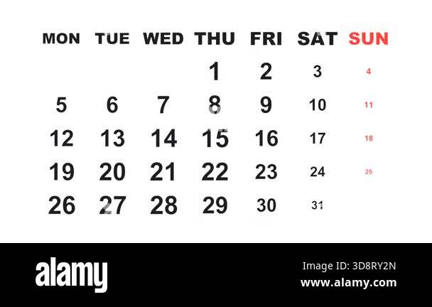 January 26, 2026, Animated 2030 planner showcasing January calendar ...