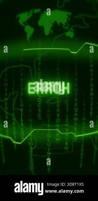 Old green Vertical Retro CRT screen showing text ERROR appearing in ...