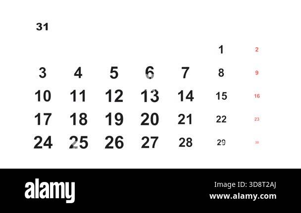 March 27, 2025, Animated 2030 planner showcasing March calendar ...