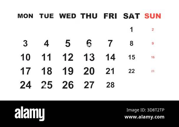 February 19, 2025, Animated 2029 planner showcasing February calendar ...