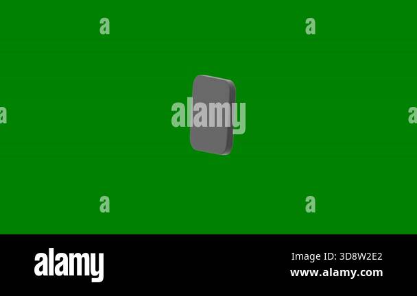 3 d rendering of a green blank sign isolated in white background Stock ...