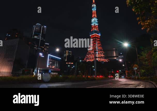 Wide angle perspective tokyo tower Stock Videos & Footage - HD and 4K ...