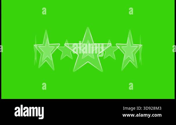 Green screen transparent star for website, background, apps, etc. 4k ...