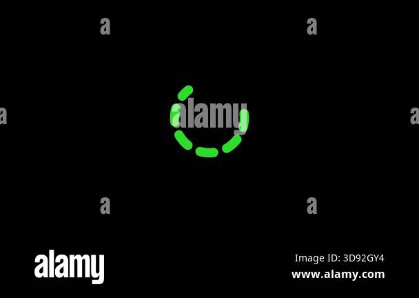 Animated arrow icon with a circular background for presentations and ...