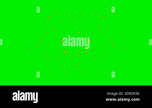Electric energy wave vfx on green screen background Stock Video Footage ...