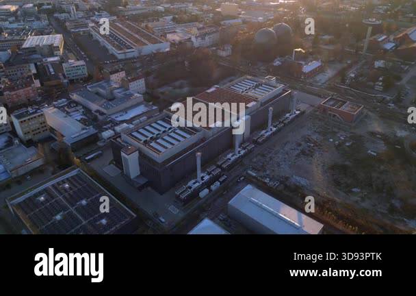 data center computing center, hyperscaler computer servers cloud services, it services, aerial ...