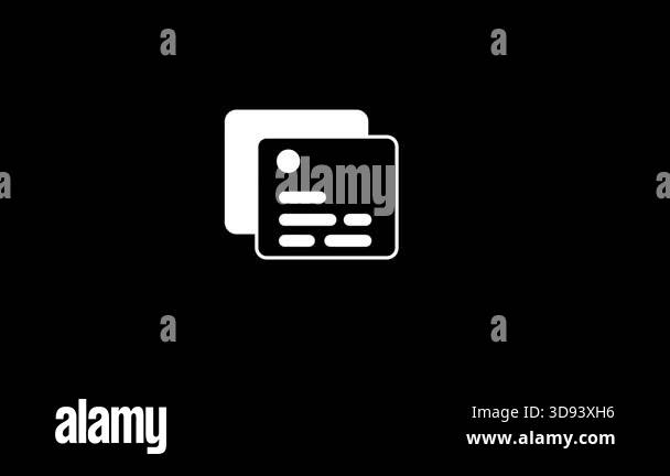 An icon illustrating a neatly layered stack of documents, symbolizing ...