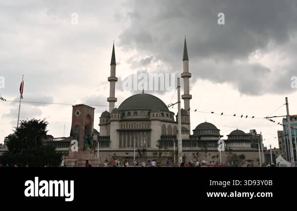 Istanbul, Turkey, August 1, 2025. The New Taksim Mosque in Taksim ...
