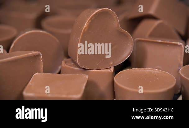 Chocolate candies. Valentines Day Gift. Delicious chocolate candy of ...