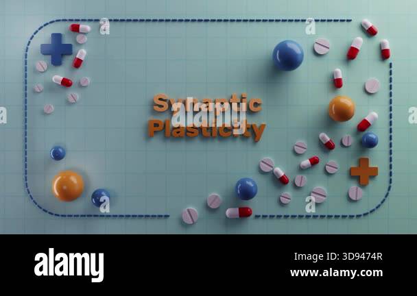 brain drug visuals, visualization of neural plasticity involving ...