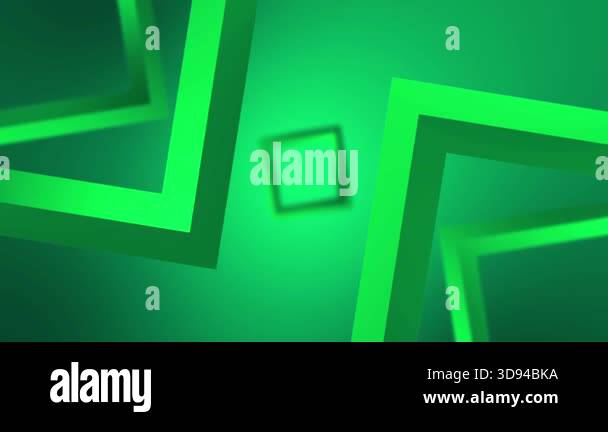 a seamless looping green abstract background with geometric shapes ...