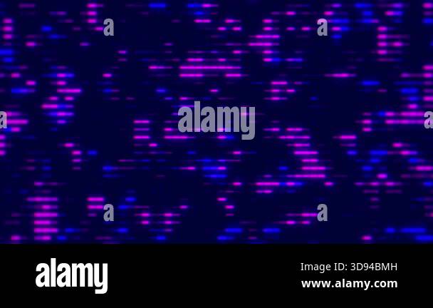 neon lights abstract background animation with pixelated design style ...