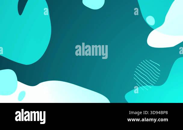 seamless looping abstract background with fluid shapes in blue and ...