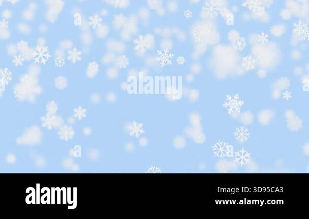 Winter, Christmas and New Year snowfall background. Falling snow 3d ...