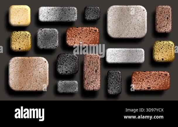Textured stone abstract 3d animated background design Stock Video ...
