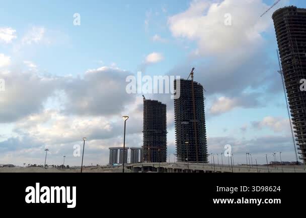 El Alamein, Egypt - July 28 2021: Explore the ongoing construction of ...