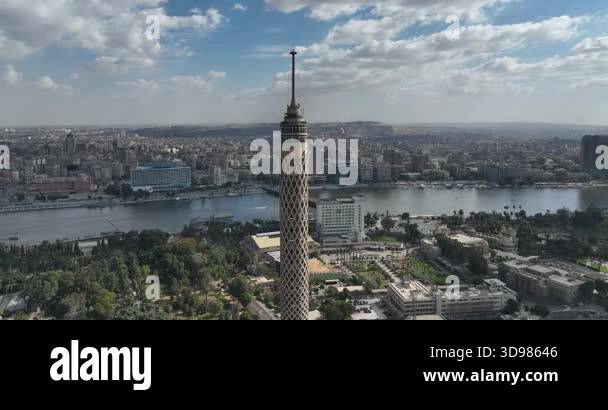 Cairo Egypt - March 9, 2024: Cairo Tower takes you on an aerial tour ...