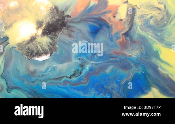 Color Liquid Motion Arts Abstract Moving Color Effects Stock Video ...