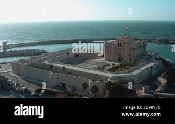 Drone video showcasing the stunning Qaitbay Citadel and Bey Citadel in ...